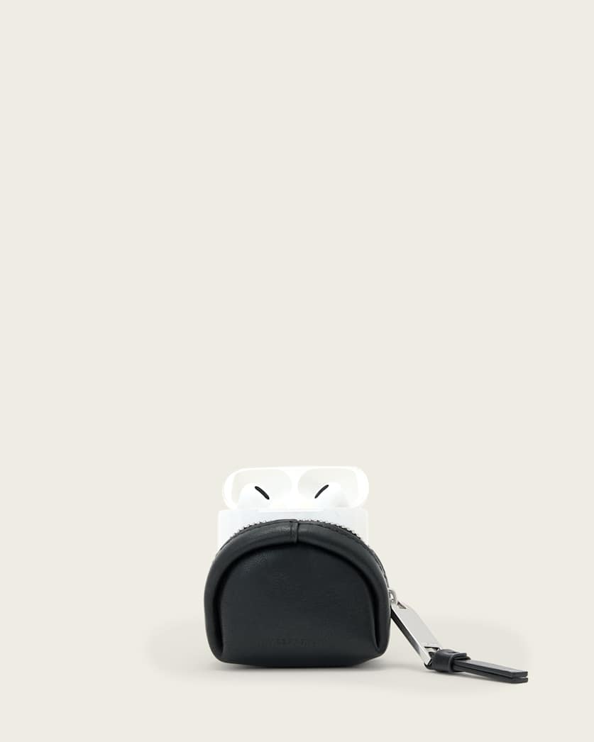 Rosalie Leather Airpod Case Black | ALLSAINTS Canada